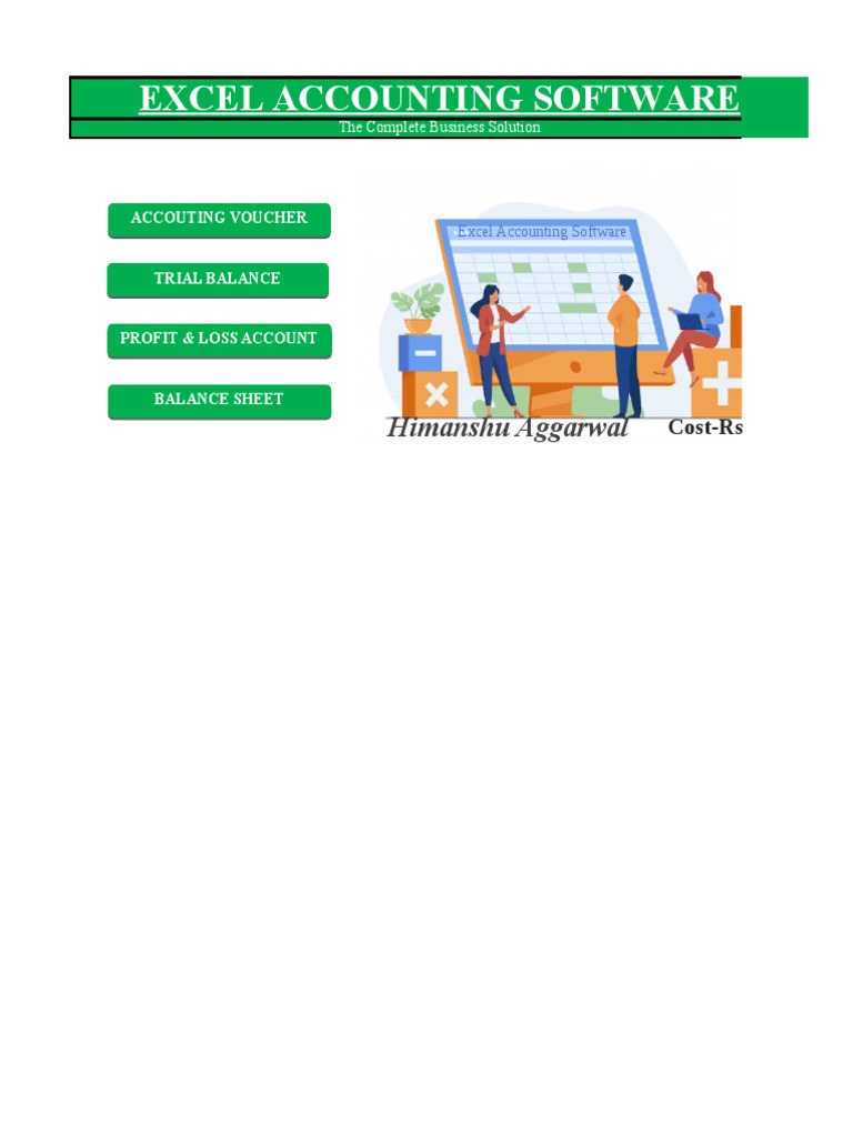 Accounting Software in Excel | PDF | Debits And Credits | Expense