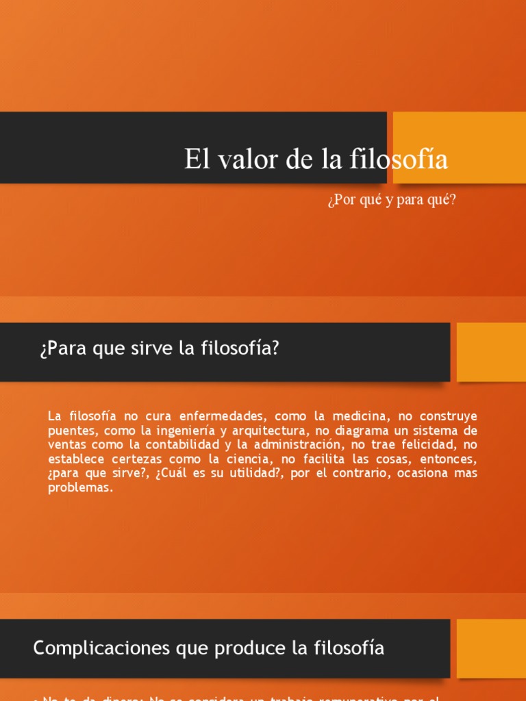El Valor de La Filosofía | PDF | Conocimiento | Teorías filosóficas