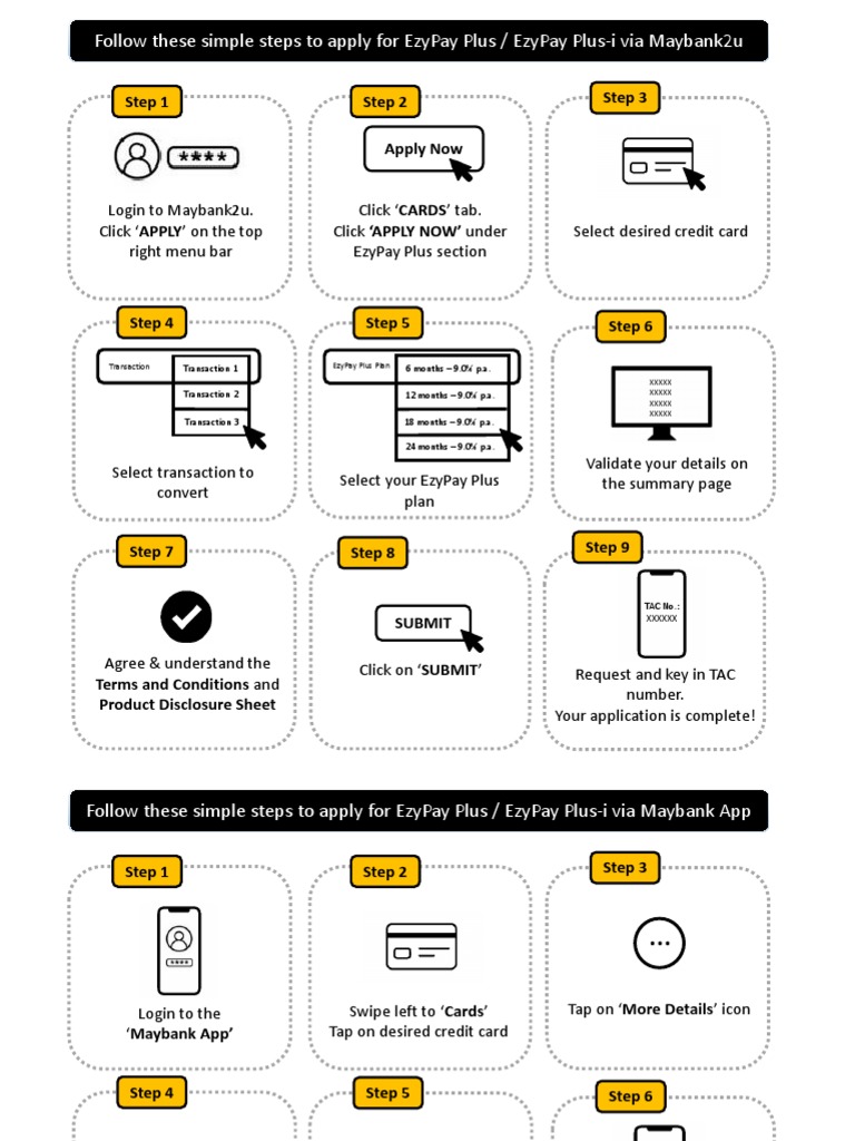 Apply for Maybank EzyPay Plus Guide | PDF | Computing | Software