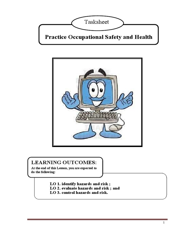 Task Sheet CSS OHS | PDF | Occupational Safety And Health | Personal Protective Equipment