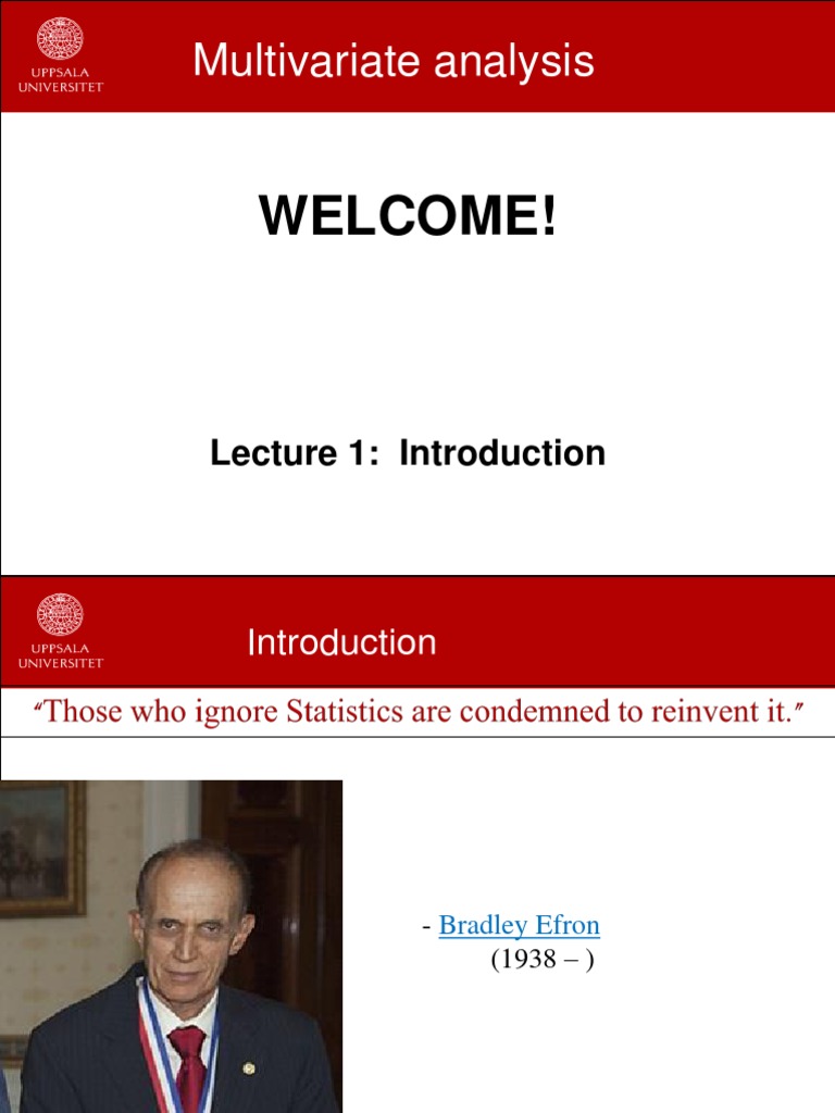 L1 Introduction To Multivariate Analysis Pdf Download Free Pdf