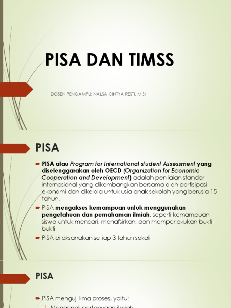 Pisa Dan Timss. - PDF | PDF