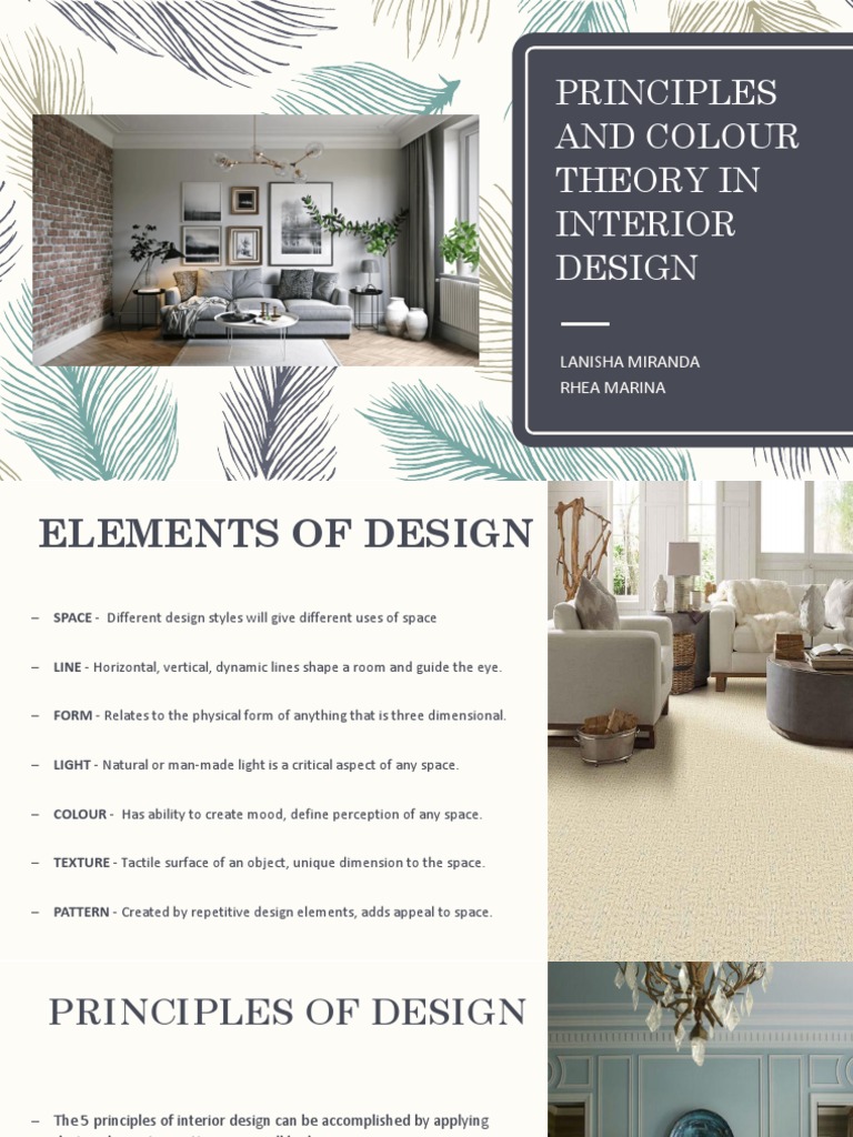 Principles and Colour Theory in Interior Design | PDF | Color | Vision