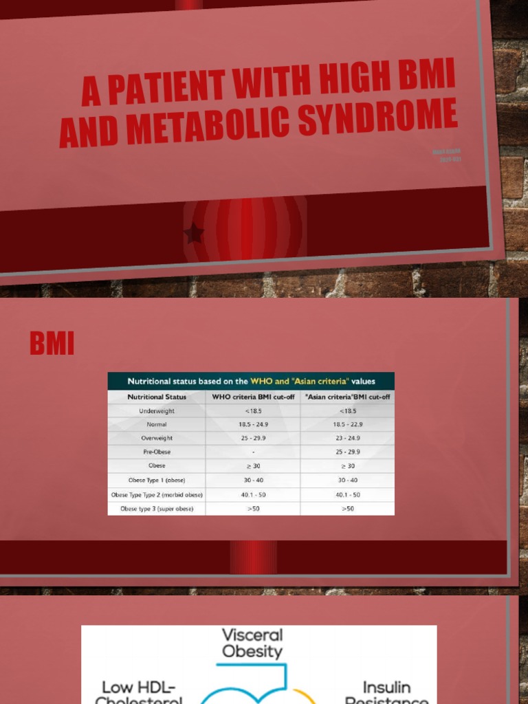 A Patient With High BMI and Metabolic Syndrome | PDF | Bariatric ...