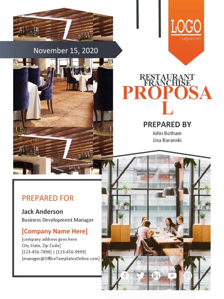 Restaurant Franchise Proposal Template | PDF | Hamburgers | Fast Food