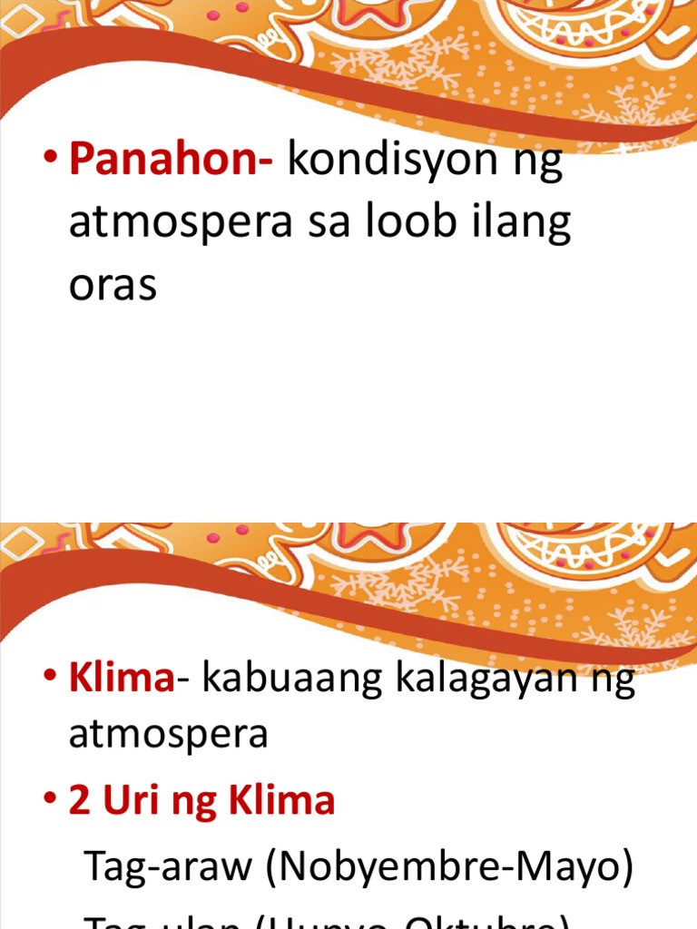 Grade 4 Aralin 3 Panahon at Klima PDF | PDF
