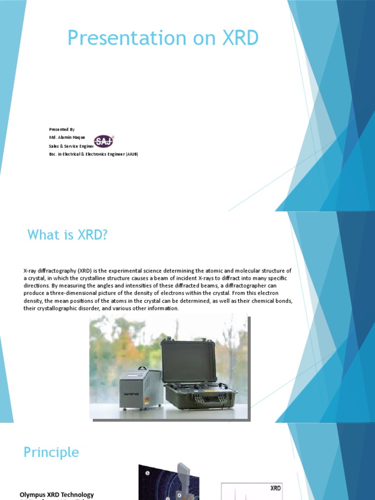 Presentation On XRD - Final | PDF | X Ray Crystallography | X Ray