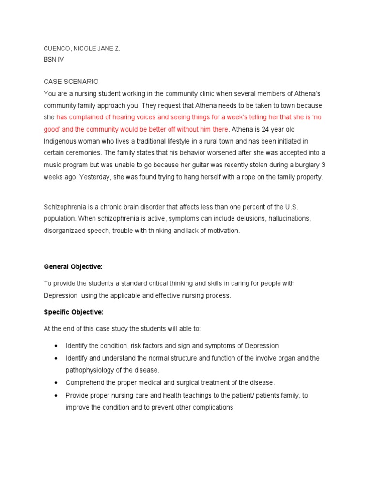 Depression Case Study | PDF