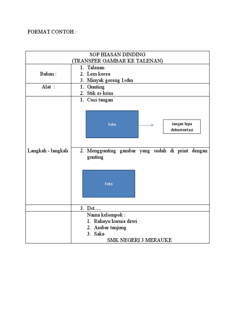 Format Contoh Sop | PDF