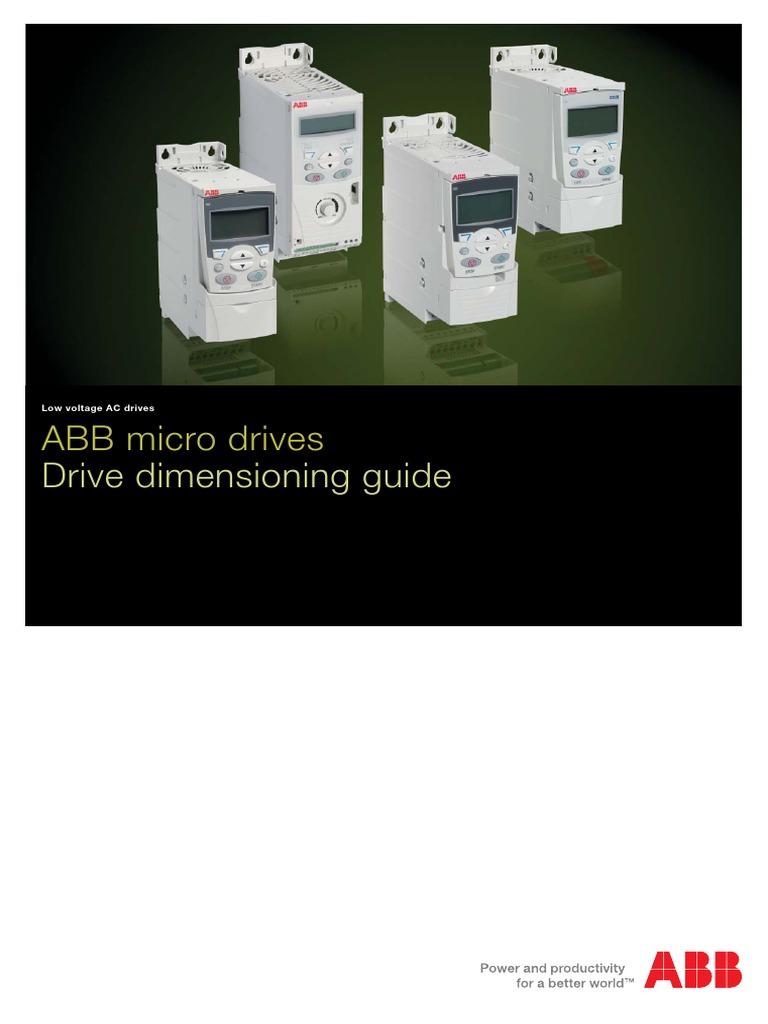 ABB Micro Drives: Drive Dimensioning Guide | PDF