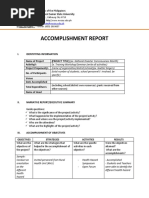 DepEd Accomplishment Report Template | PDF | Business