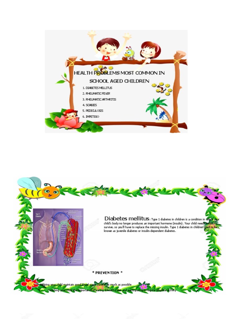 Health Problems Most Common in School Aged Children | PDF | Diabetes ...