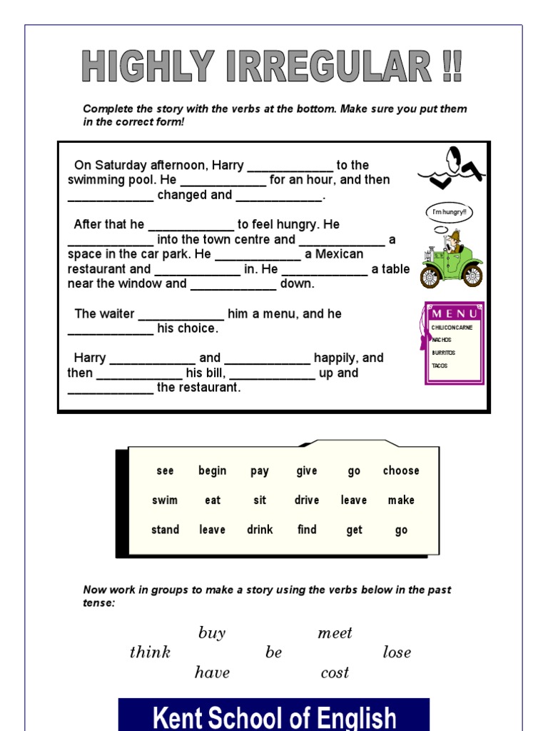 Practice Irregular Verbs in Past Tense | PDF | Onomastics | Language ...