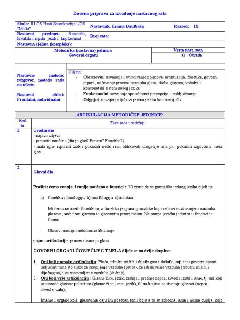 Govorni Organi | PDF