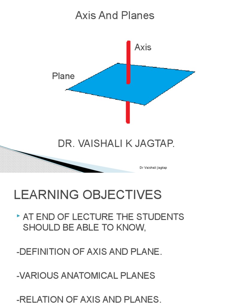 Anatomical Planes And Axis
