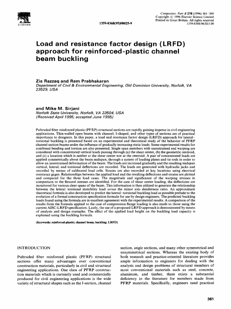 Razzaq - Load and Resistance Factor Design (LRFD) Approach For ...
