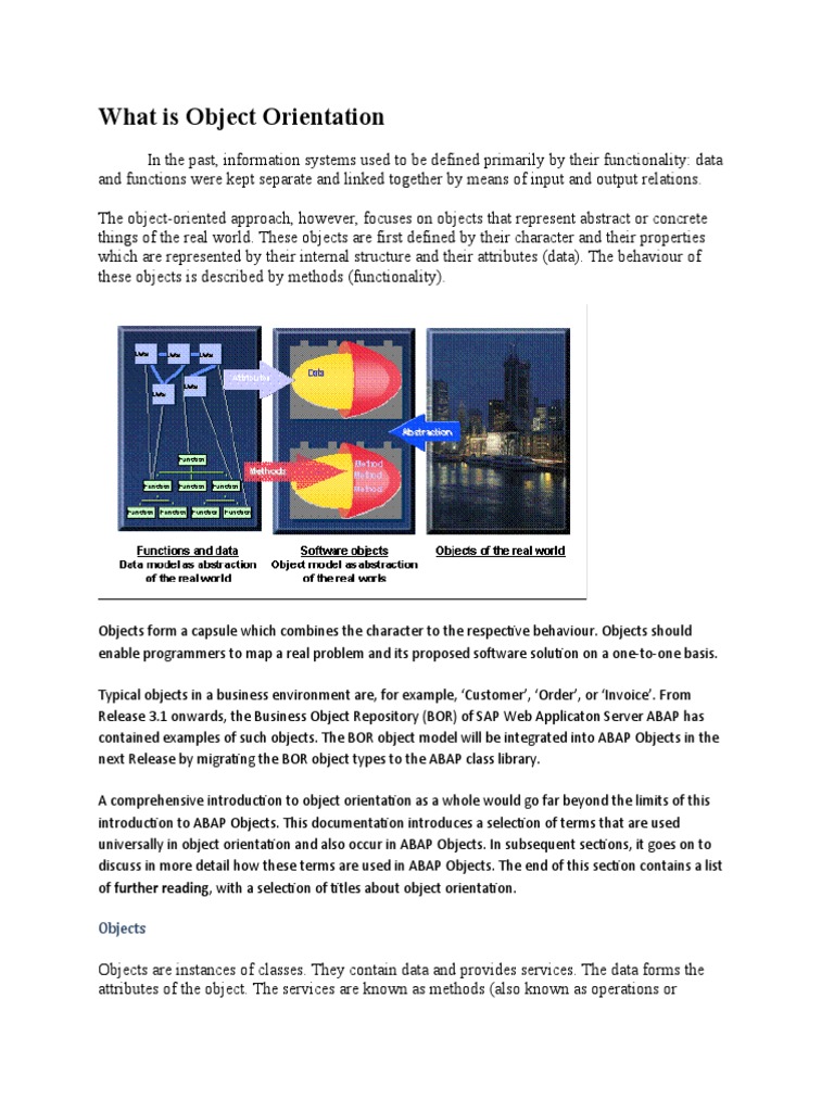 What Is Object Orientation: Objects | PDF | Computer Engineering ...