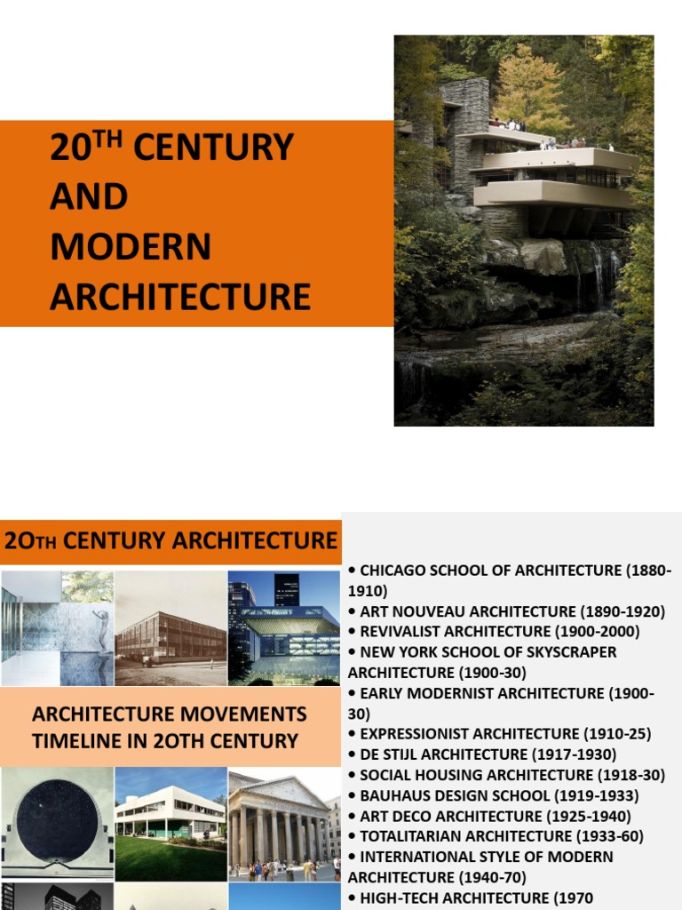 20th Century Modern Architecture | PDF | Modernism | Art Media