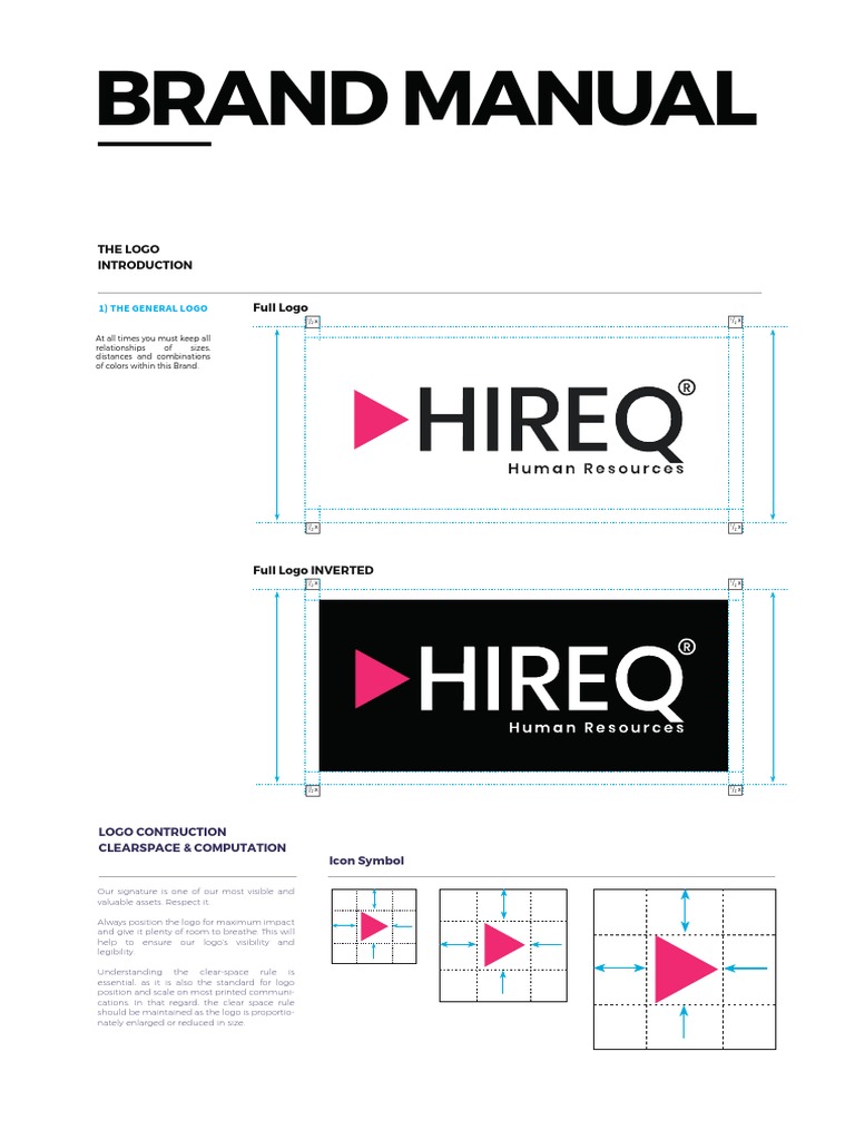 HIREQ Brand Manual PDF | PDF | Typefaces | Human Communication