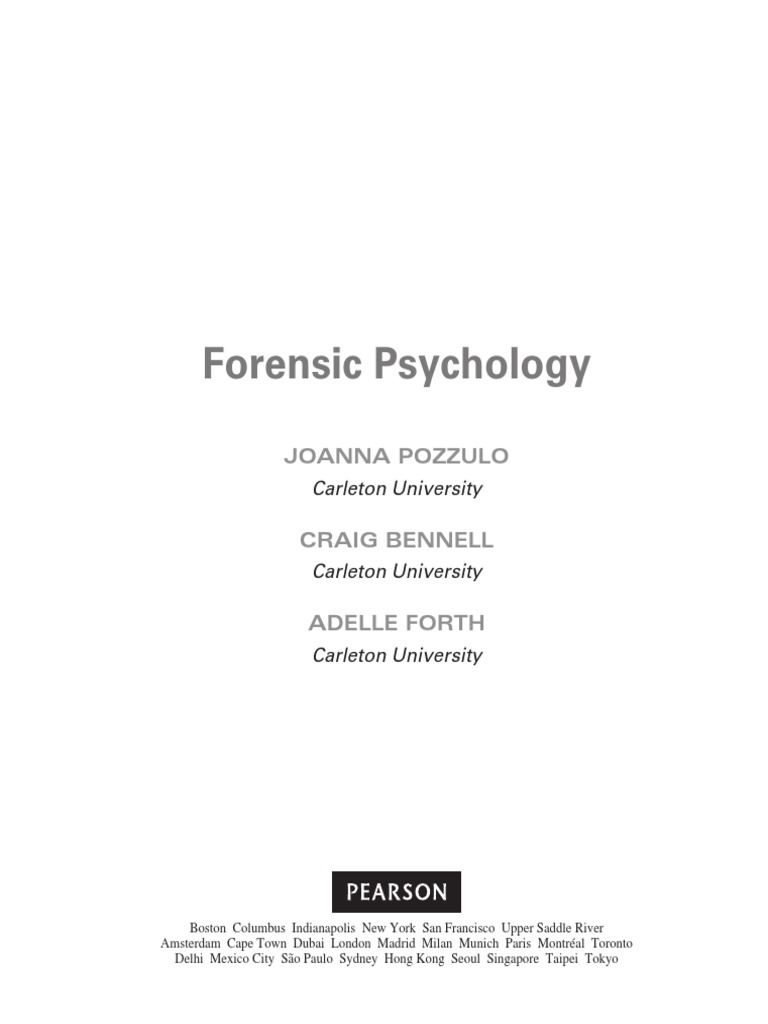 Forensic Psychology | PDF | Psychopathy | Violence