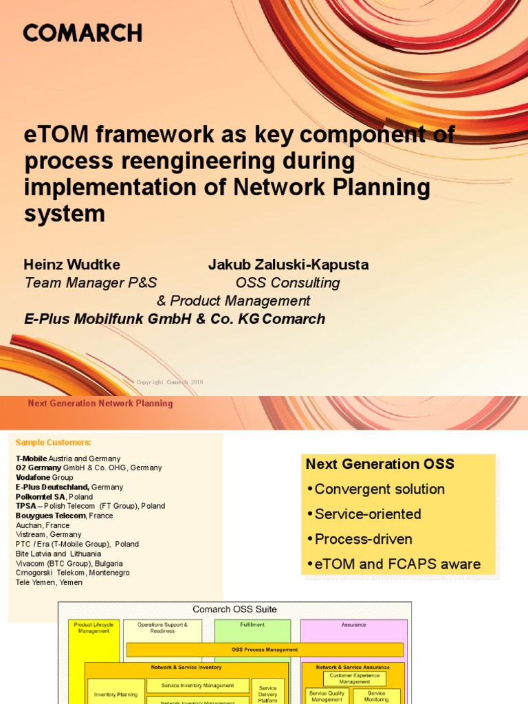 eTOM Framework As Key Component of Process Reengineering During Implementation of Network ...