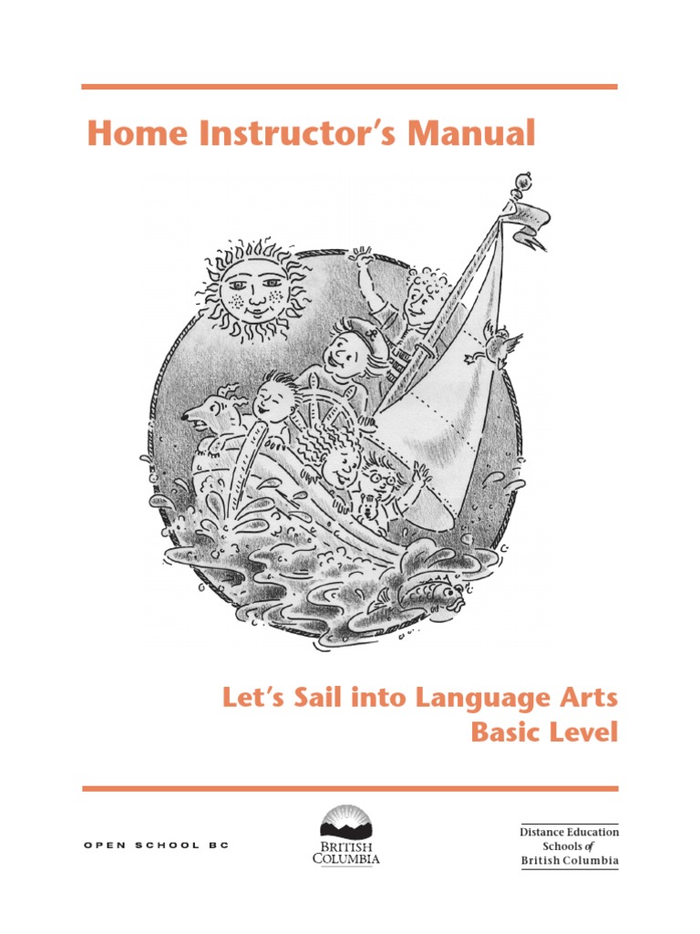 Home Instructor's Manual: Let's Sail Into Language Arts Basic Level ...