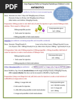 Hydralazine Solution Preparation | PDF