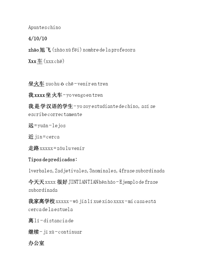 Apuntes Chino Pdf