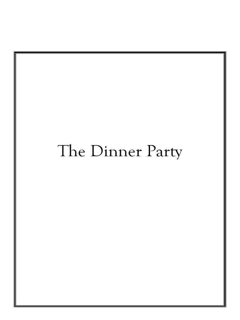 The Dinner Party | PDF | Richard Wagner | Friedrich Nietzsche