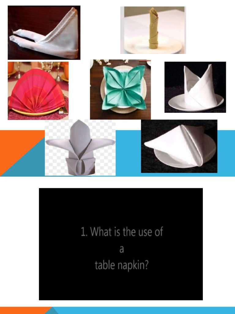 7 basic Napkin Folding | Nature