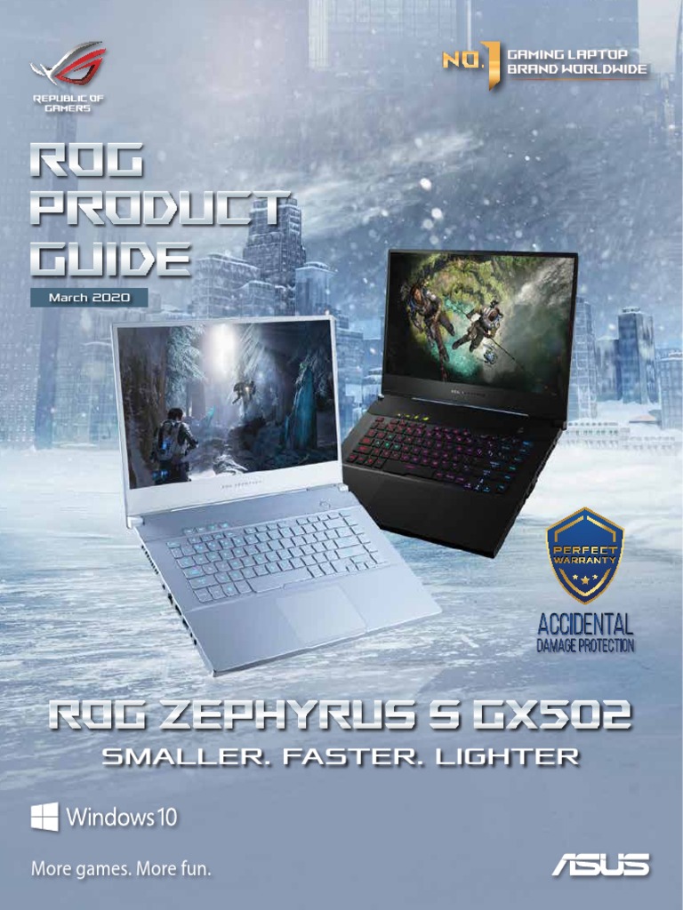 ROG Guide Product: ROG Zephyrus S gX502 | PDF | Solid State Drive ...