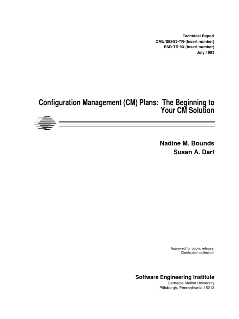 Configuration Management (CM) Plans: The Beginning To Your CM Solution ...