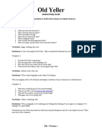 Old Yeller Chapter Summaries and Study Guide | PDF | Livestock Farming