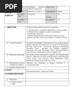 Sample Lesson Exemplars in English Using The IDEA Instructional Process ...