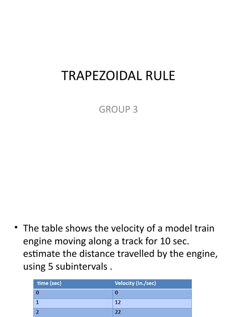Trapezoidal Rule | PDF