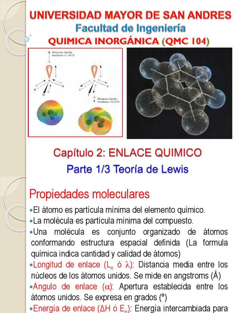 Parte 13 TEORÍA DE LEWIS | PDF | Enlace químico | Enlace covalente