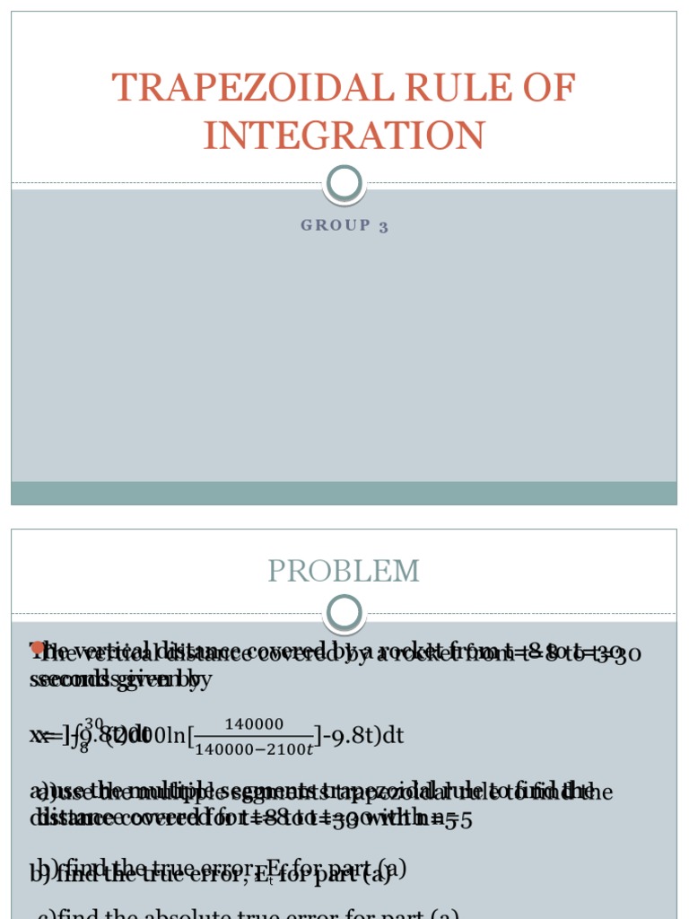 Trapezoidal Rule GROUP 3 | PDF