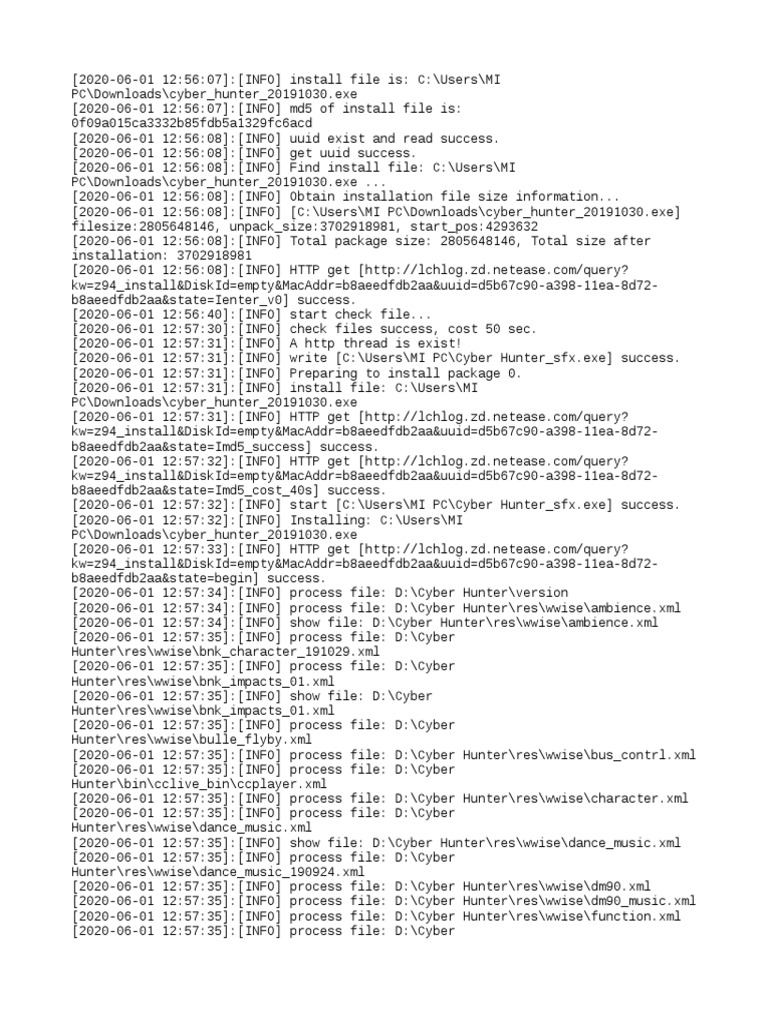 Cyber Hunter-Installer | Download Free PDF | Text File | Computer File Formats