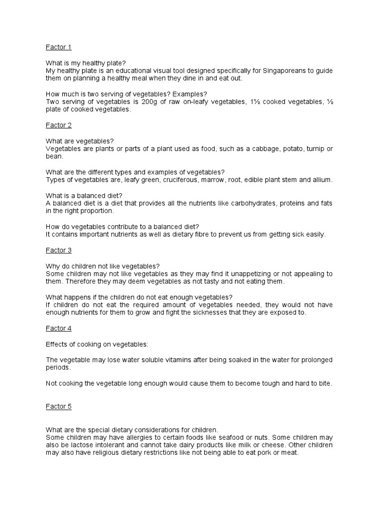 DFHGF | PDF | Vegetables | Healthy Diet