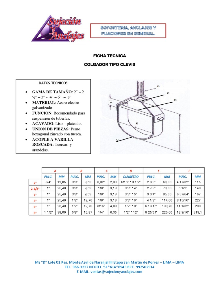 13.colgadores Clevis PDF | PDF