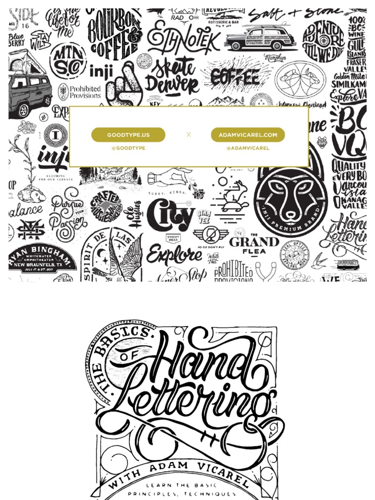 The Basics of Hand Lettering-With Adam Vicarel | PDF