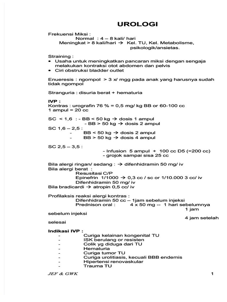 PDF Buku Saku Urologi - Compress | PDF