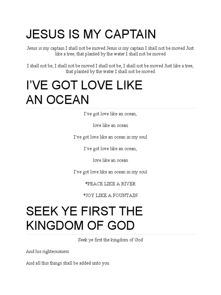 Jesus is My Captain | PDF | Heaven | Jesus