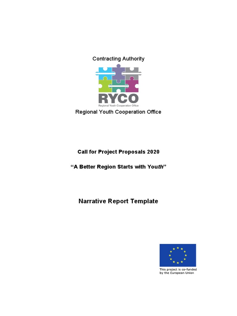 7 RYCO CFP 2020 Narrative Report Template | PDF | Minority Group | Mass ...