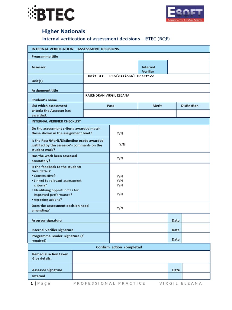 Unit 03 - Professional Practice-Holistic Assignment | PDF | Plagiarism ...