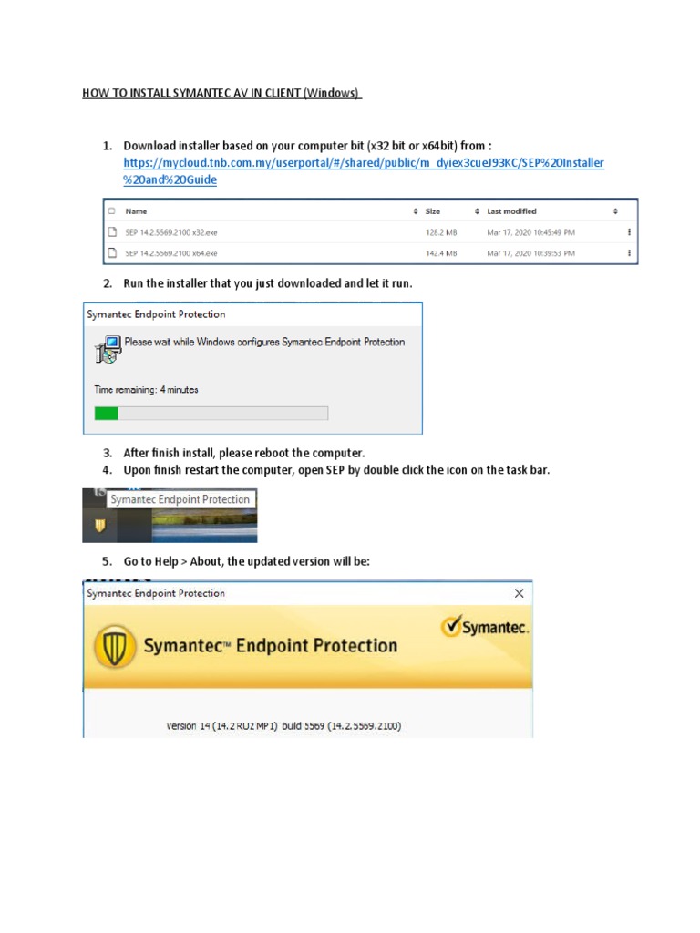 How To Install Symantec Av in Client | PDF