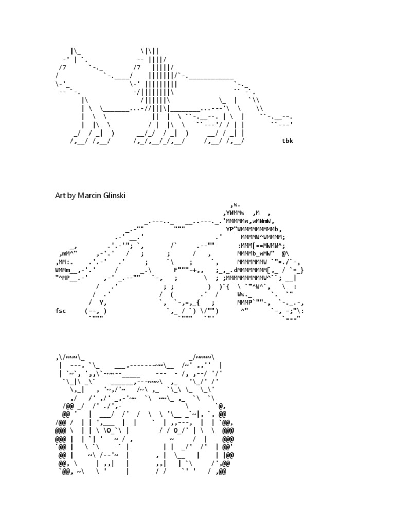 ASCII - Cats | PDF