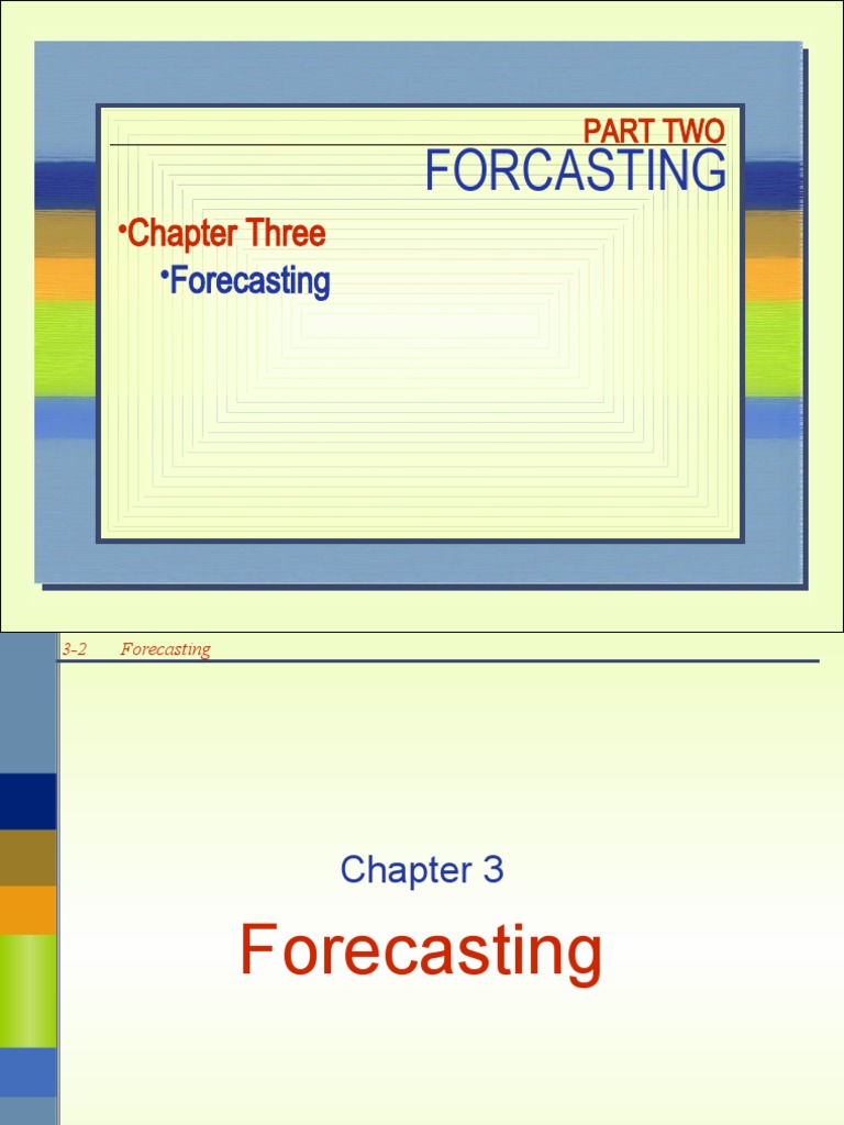 Chap 3 Forecasting Pdf Errors And Residuals Forecasting 