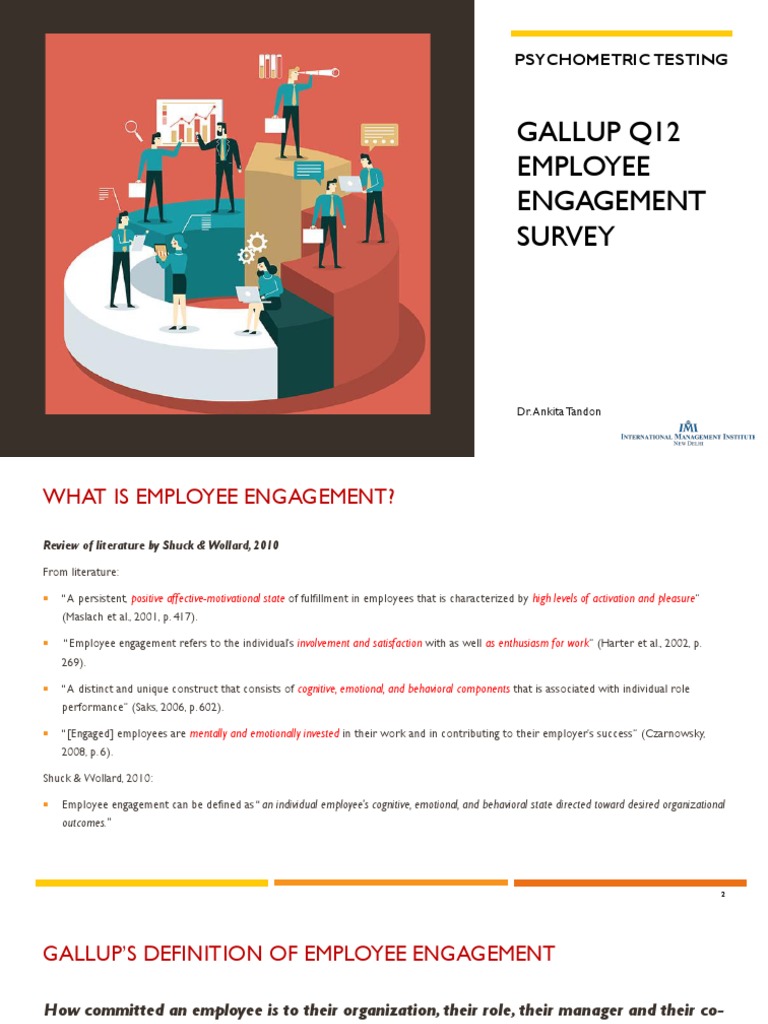 Gallup Q12 Employee Engagement Survey: Psychometric Testing | PDF ...