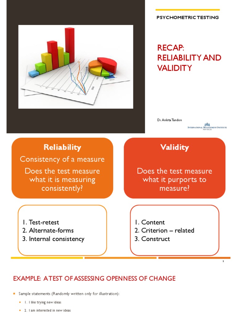 Reliability - Validity Recap | PDF | Validity (Statistics) | Data ...